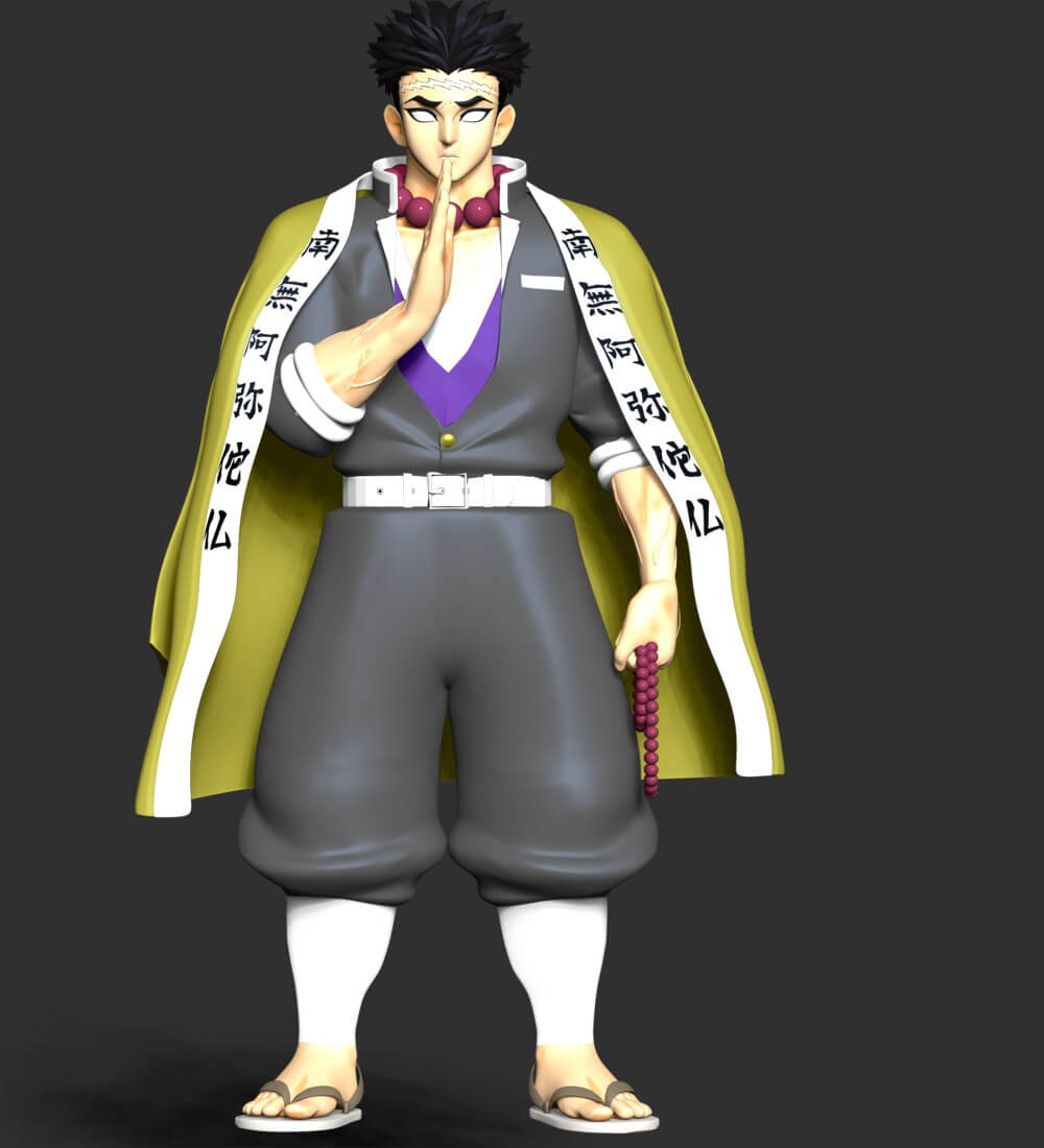 Gyomei Himejima - Demon Slayer 3D Model by Bon Bon Art
