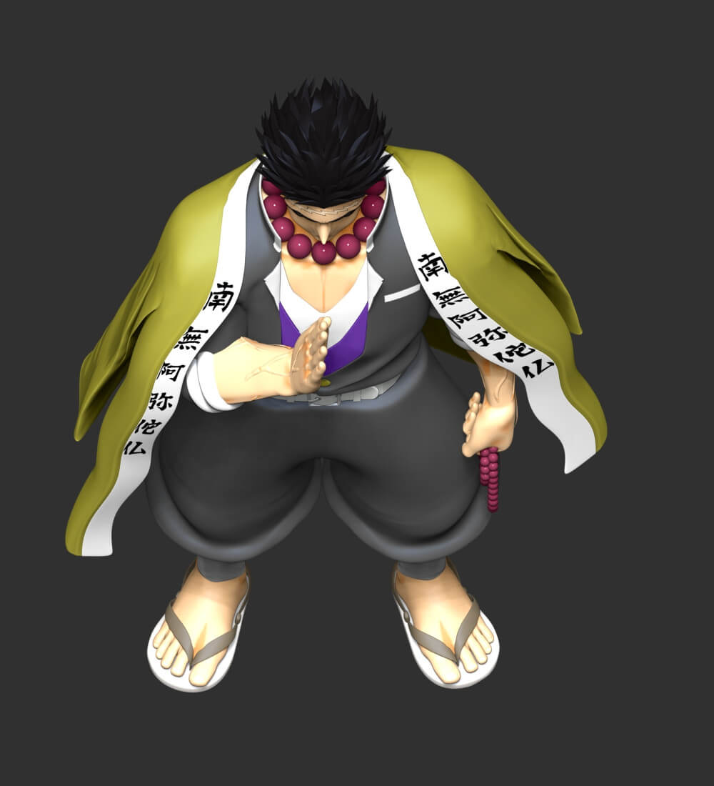Gyomei Himejima - Demon Slayer 3D Model by Bon Bon Art