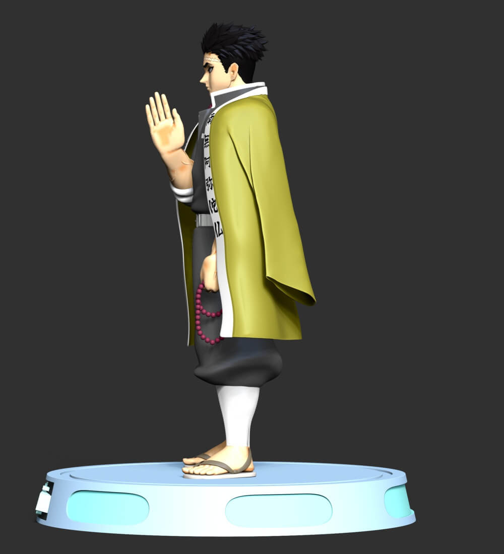 Gyomei Himejima - Demon Slayer 3D Model by Bon Bon Art