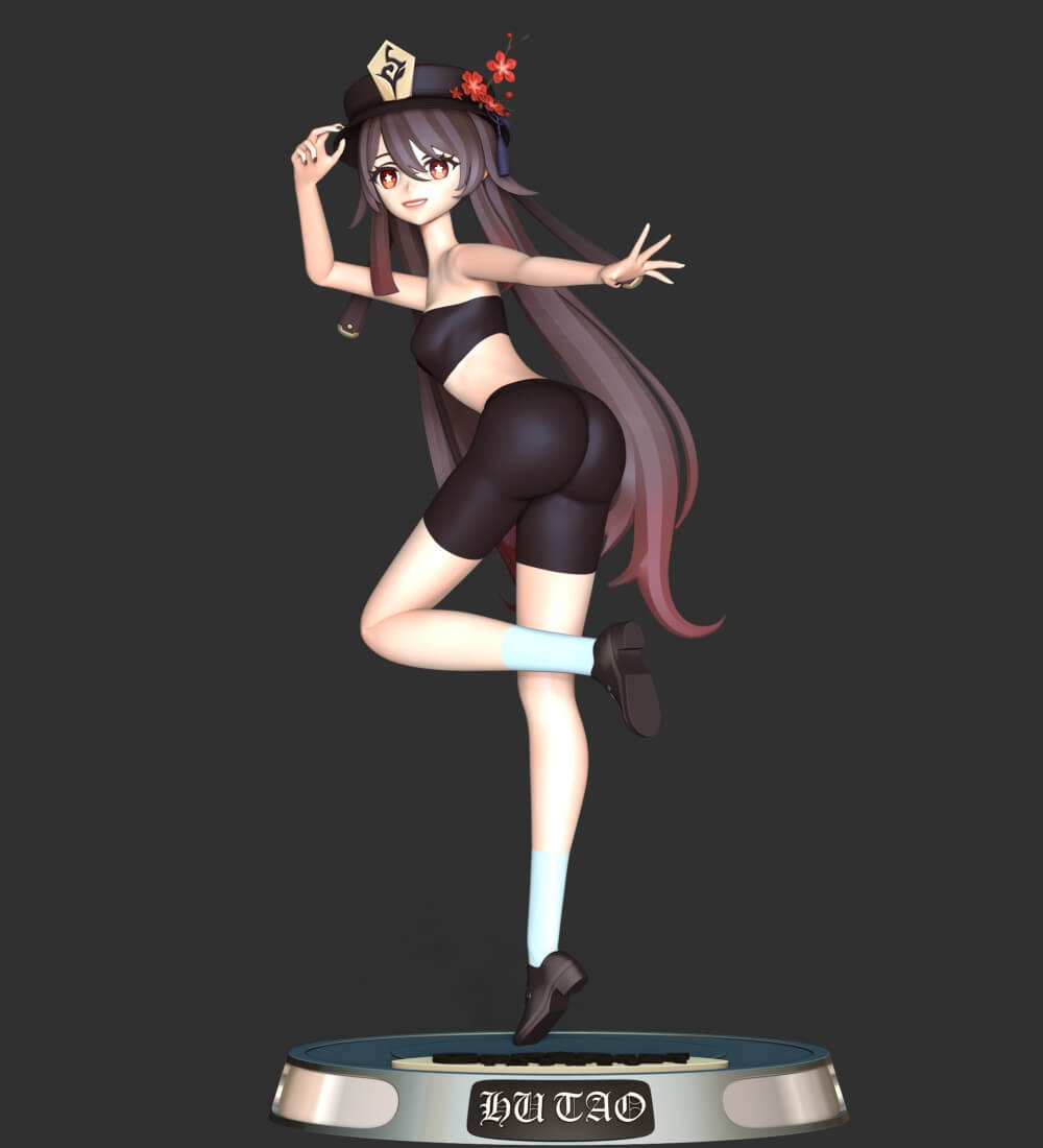 Hutao - Genshin Impact 3D Model by Bon Bon Art