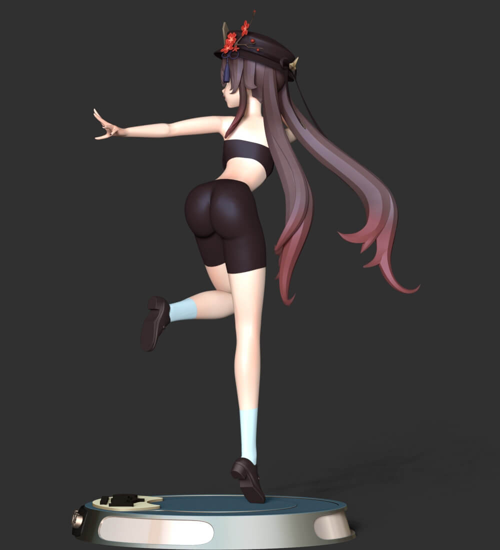 Hutao - Genshin Impact 3D Model by Bon Bon Art