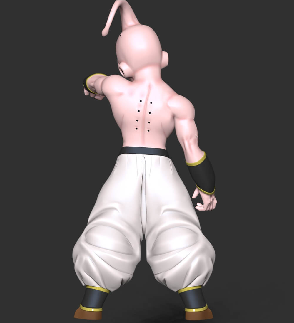 Kid Buu - Dragon Ball Fanart 3D Model by Bon Bon Art