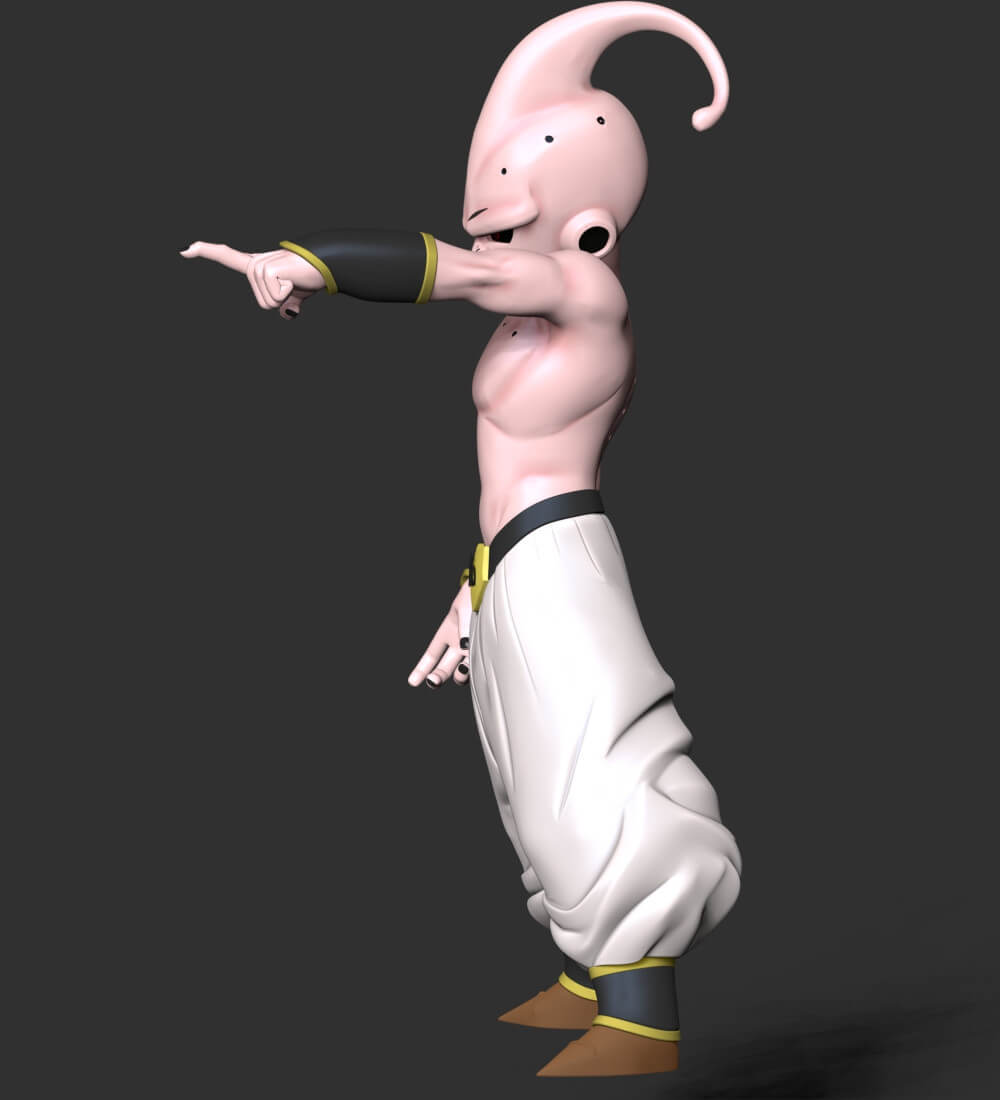 Kid Buu - Dragon Ball Fanart 3D Model by Bon Bon Art