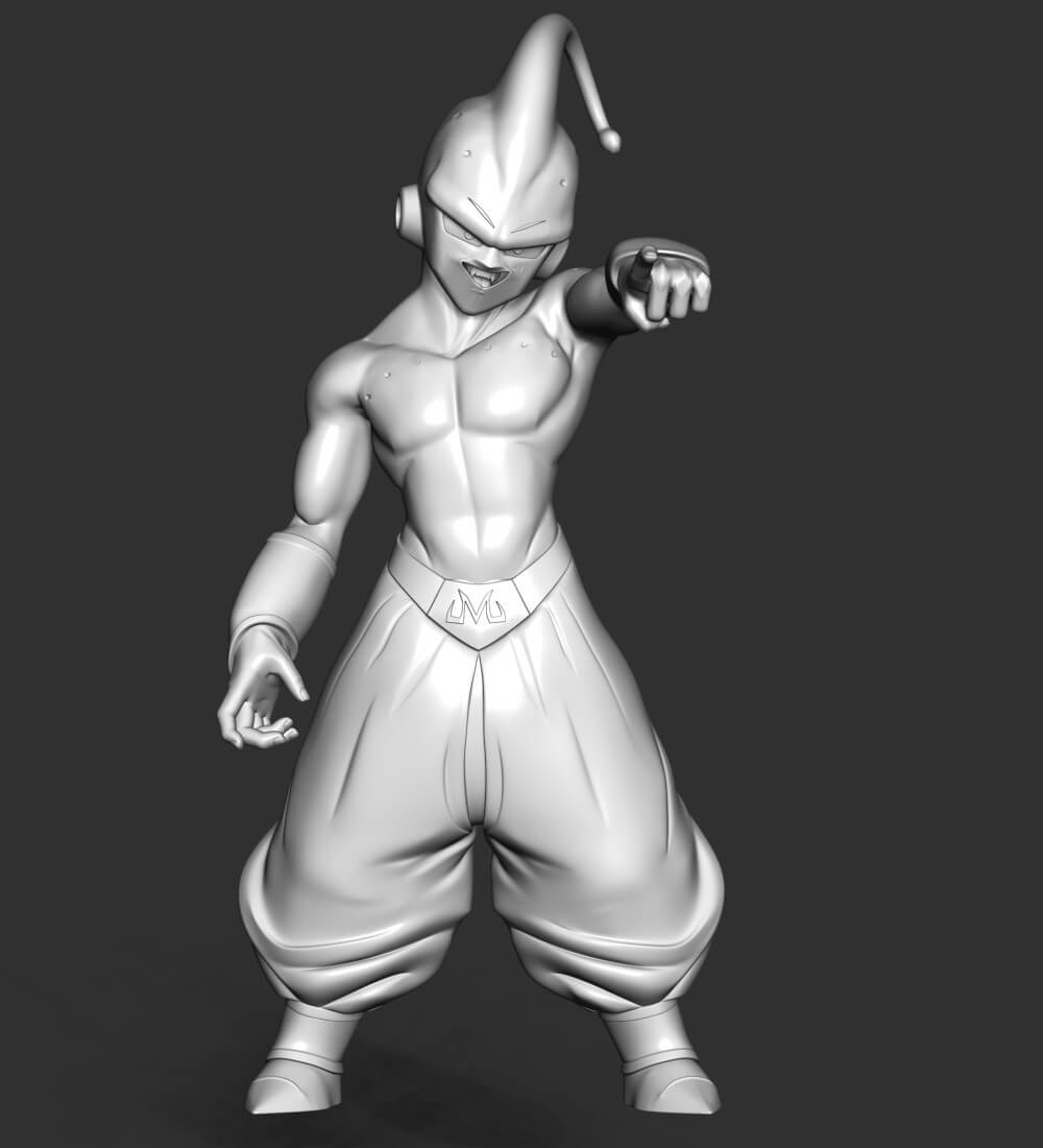 Kid Buu - Dragon Ball Fanart 3D Model by Bon Bon Art