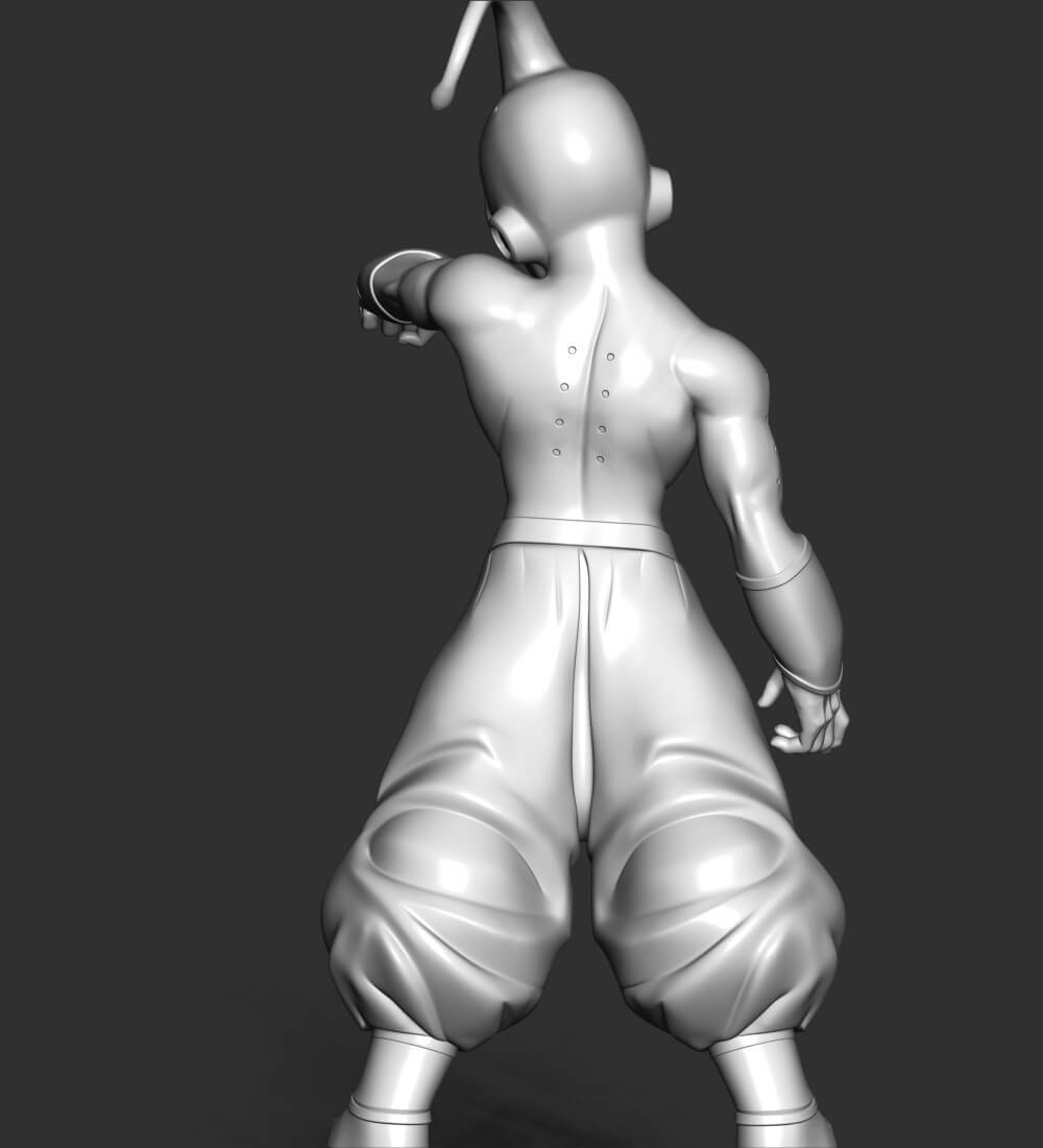 Kid Buu - Dragon Ball Fanart 3D Model by Bon Bon Art