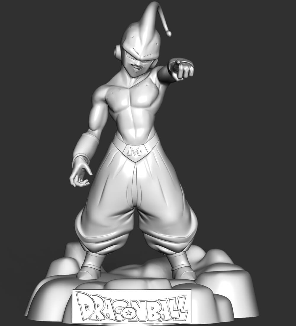 Kid Buu - Dragon Ball Fanart 3D Model by Bon Bon Art