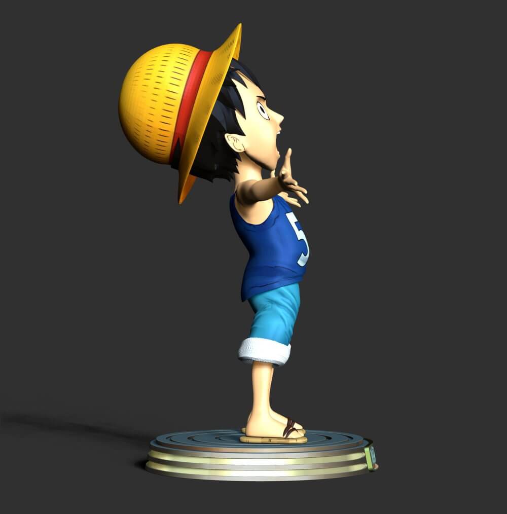 Kid Luffy - One Piece 3D Model by Bon Bon Art