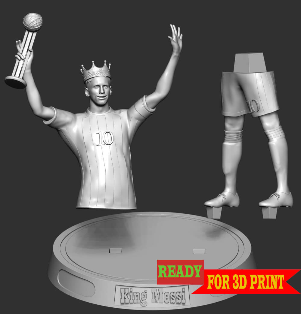 King Messi - 3D Model by Bon Bon Art