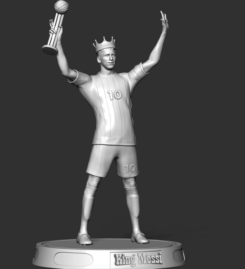 King Messi - 3D Model by Bon Bon Art