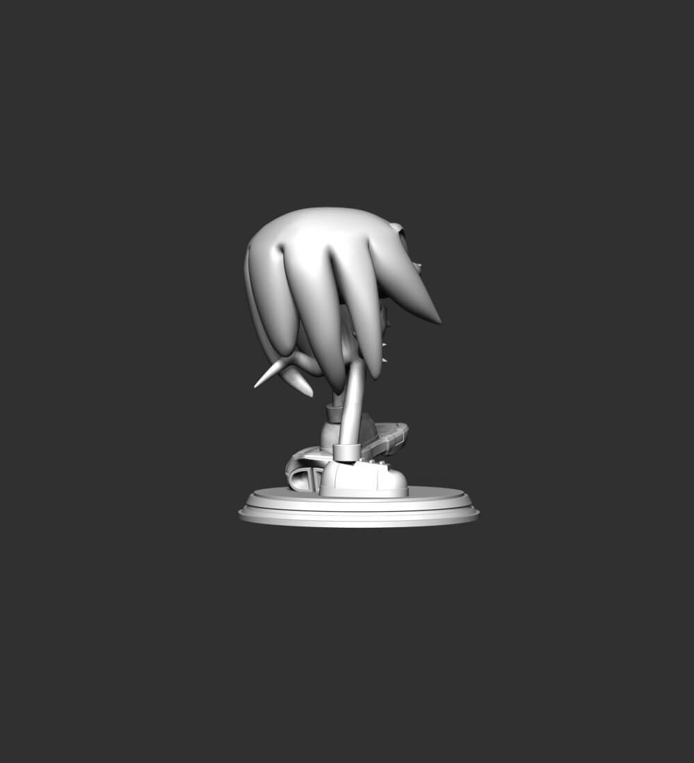 Knuckles - Sonic The Hedgehog 2 Fanart 3D Model by Bon Bon Art
