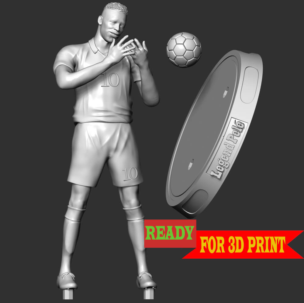 Legend Pele - 3D Model by Bon Bon Art