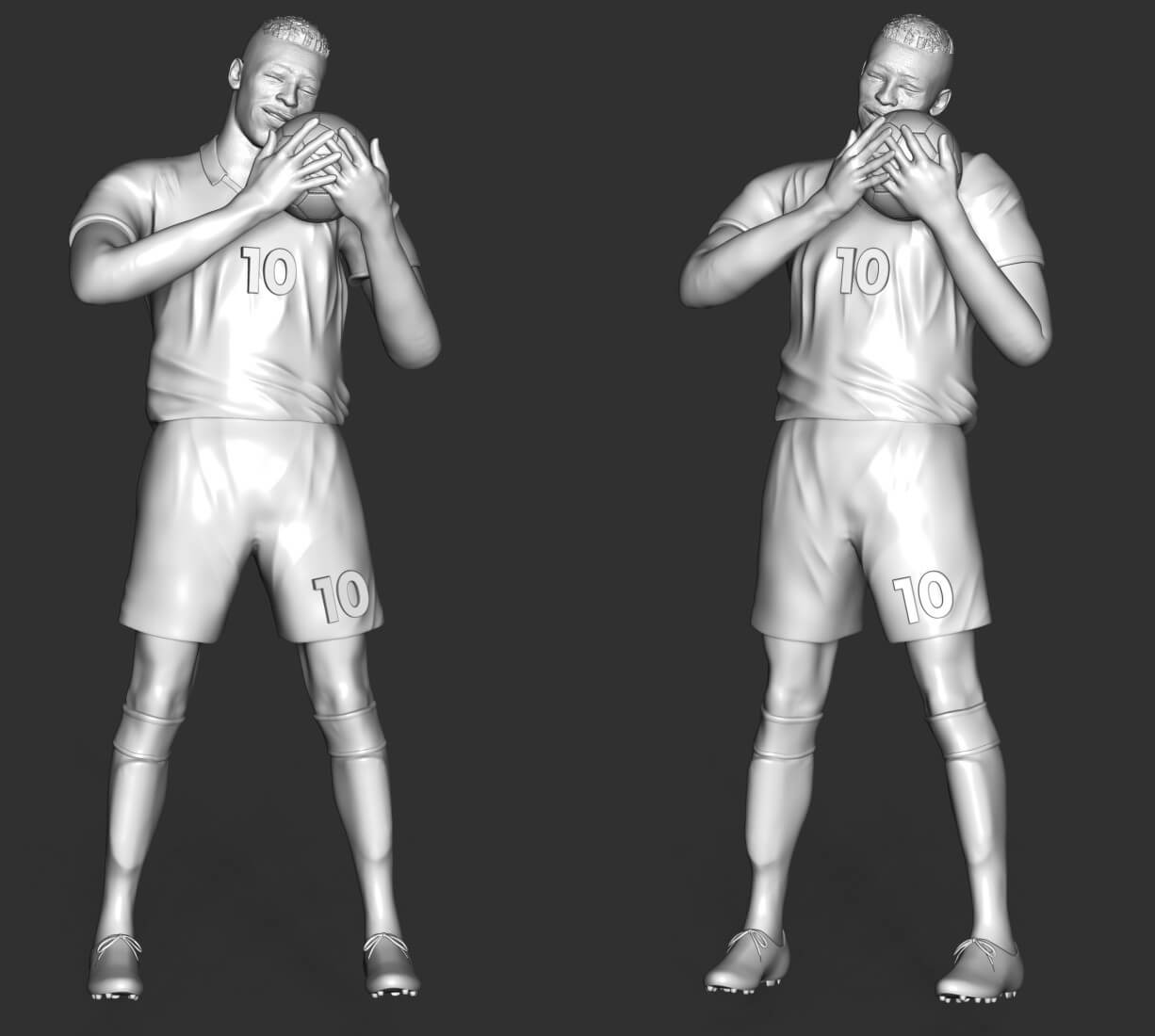 Legend Pele - 3D Model by Bon Bon Art