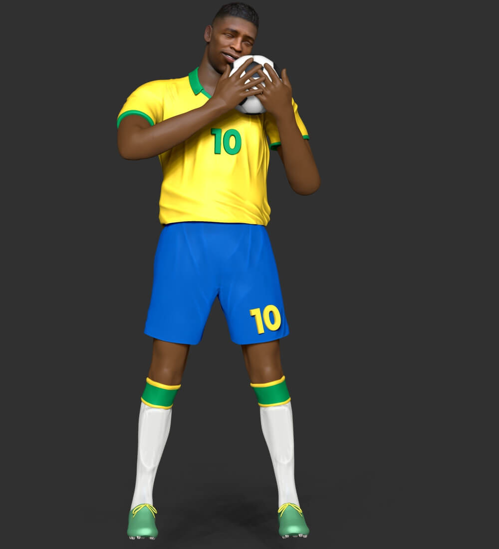 Legend Pele - 3D Model by Bon Bon Art