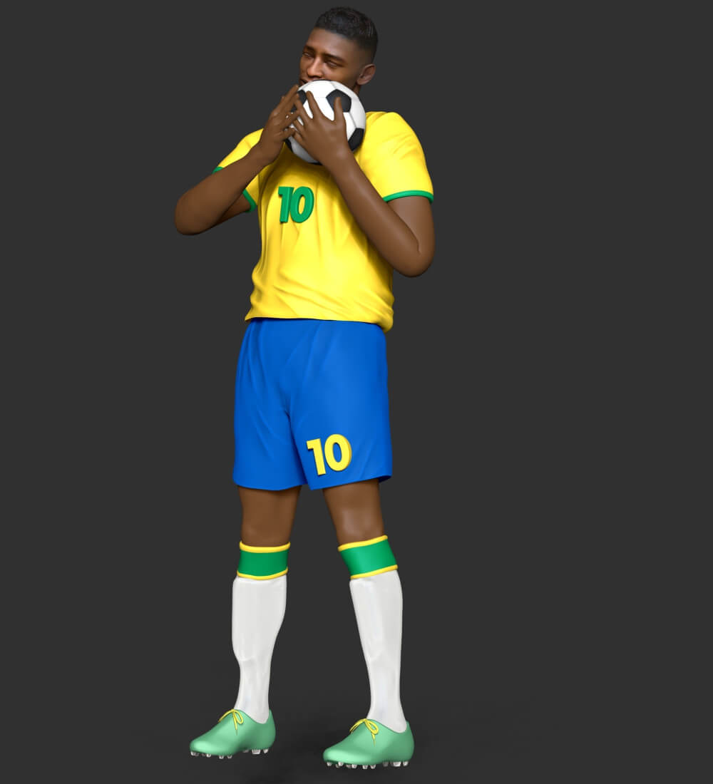 Legend Pele - 3D Model by Bon Bon Art