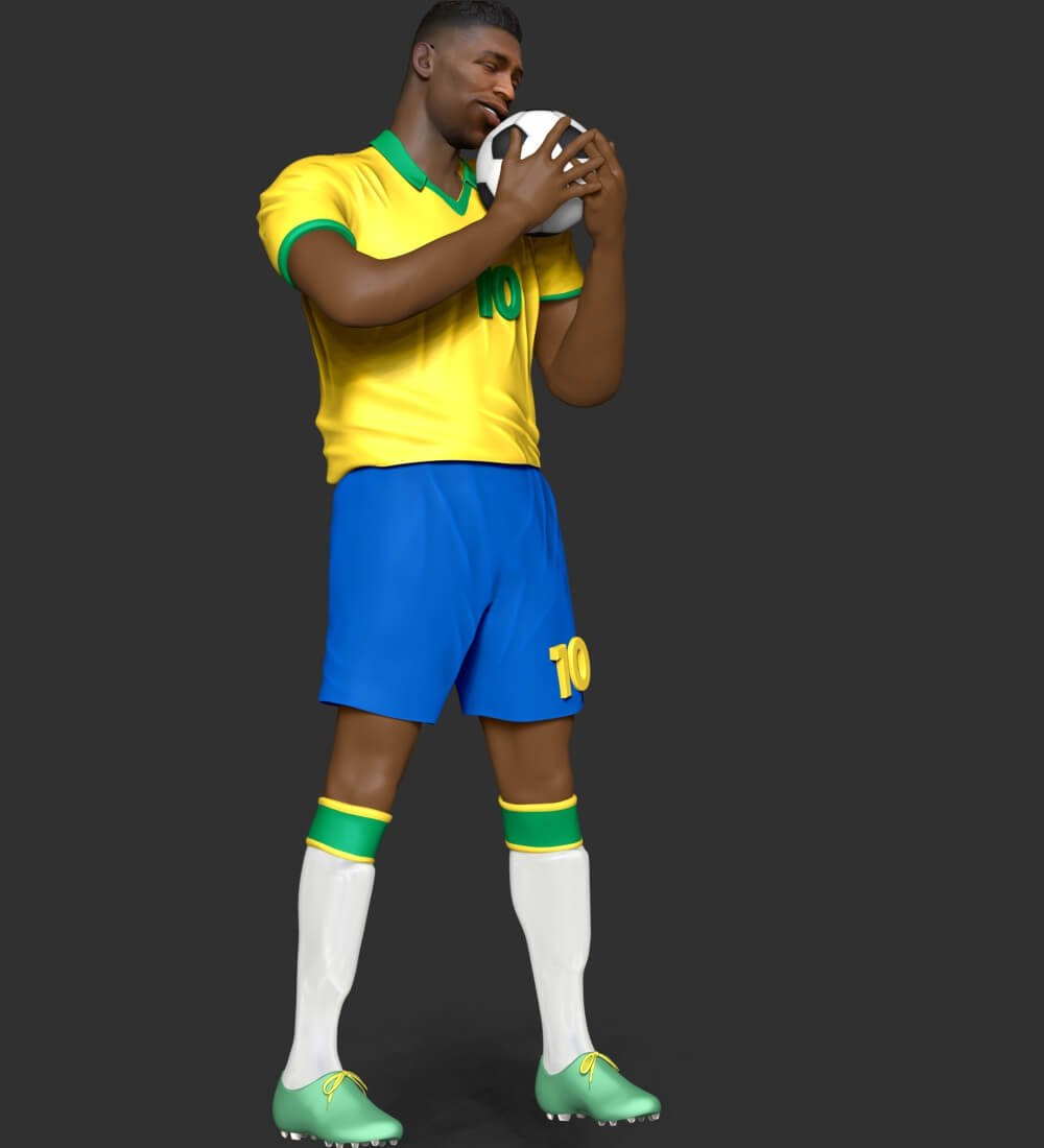 Legend Pele - 3D Model by Bon Bon Art