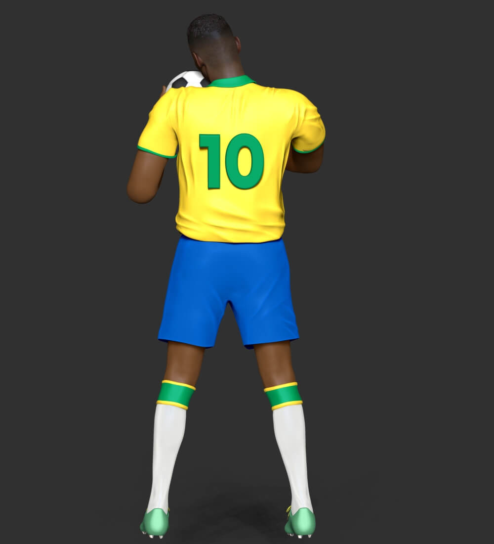 Legend Pele - 3D Model by Bon Bon Art