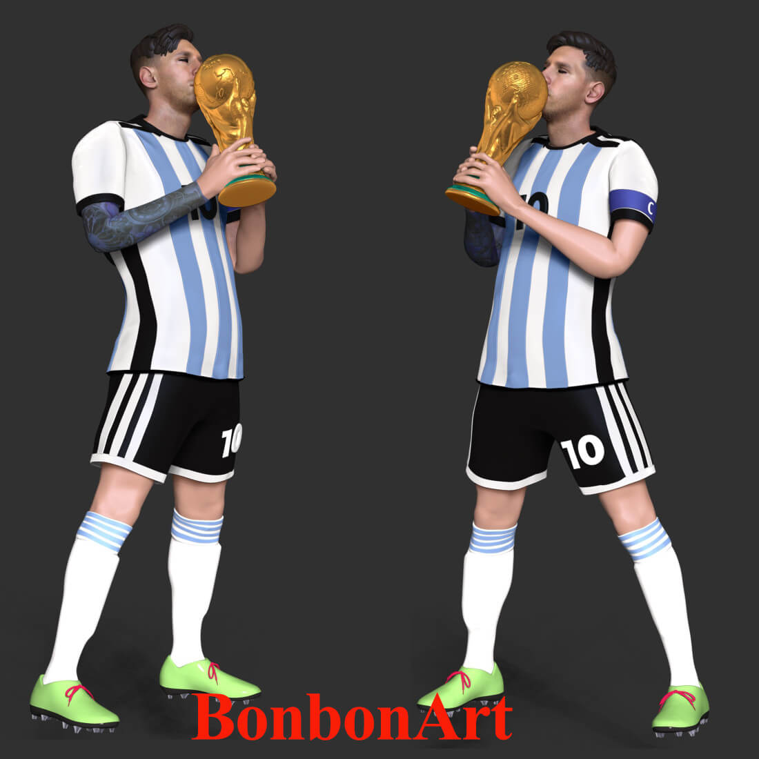 Lionel Messi - 3D Model by Bon Bon Art
