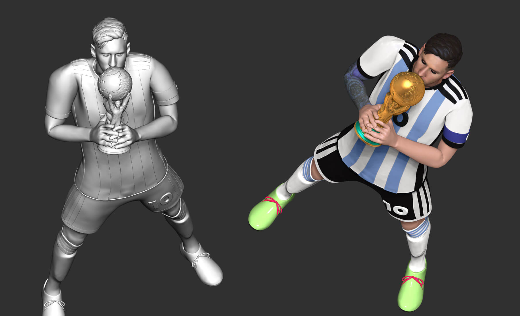 Lionel Messi - 3D Model by Bon Bon Art