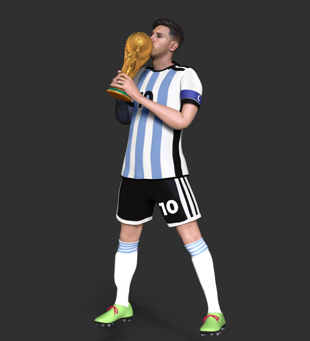 Lionel Messi - 3D Model by Bon Bon Art