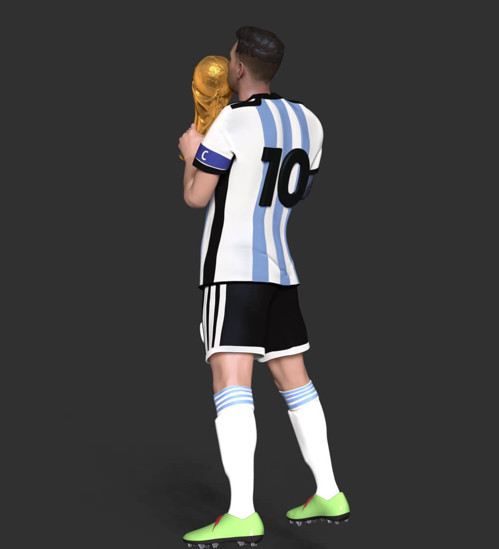Lionel Messi - 3D Print Model by Bon Bon Art