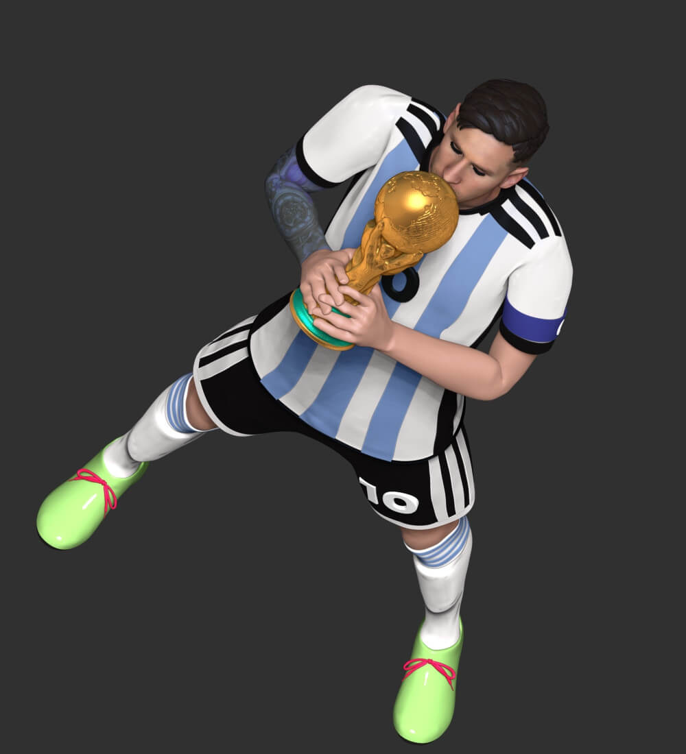 Lionel Messi - 3D Model by Bon Bon Art