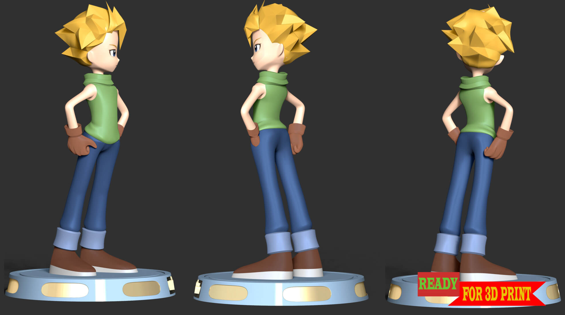 Matt Ishida - Digimon Adventure 3D Model by Bon Bon Art