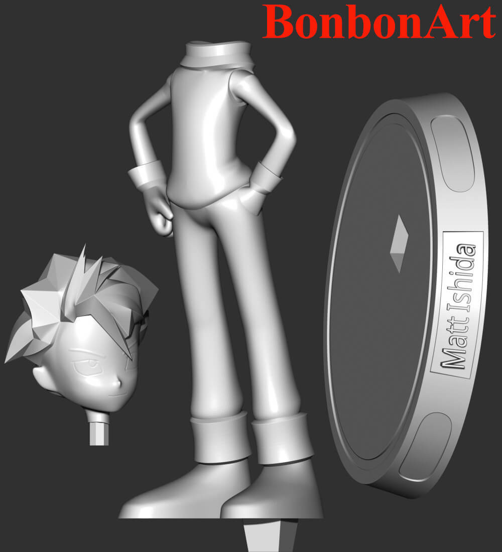 Matt Ishida - Digimon Adventure 3D Model by Bon Bon Art