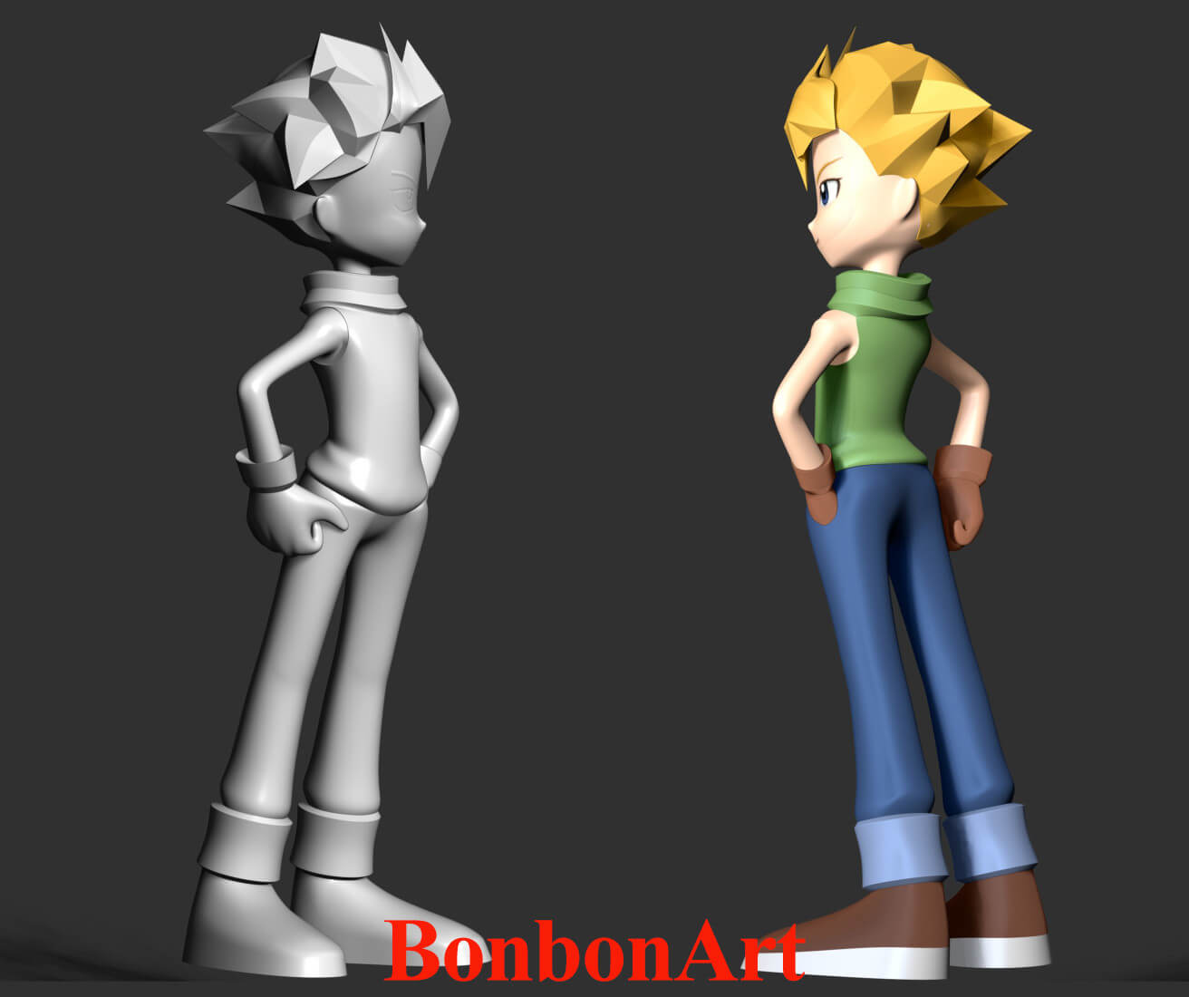 Matt Ishida - Digimon Adventure 3D Model by Bon Bon Art
