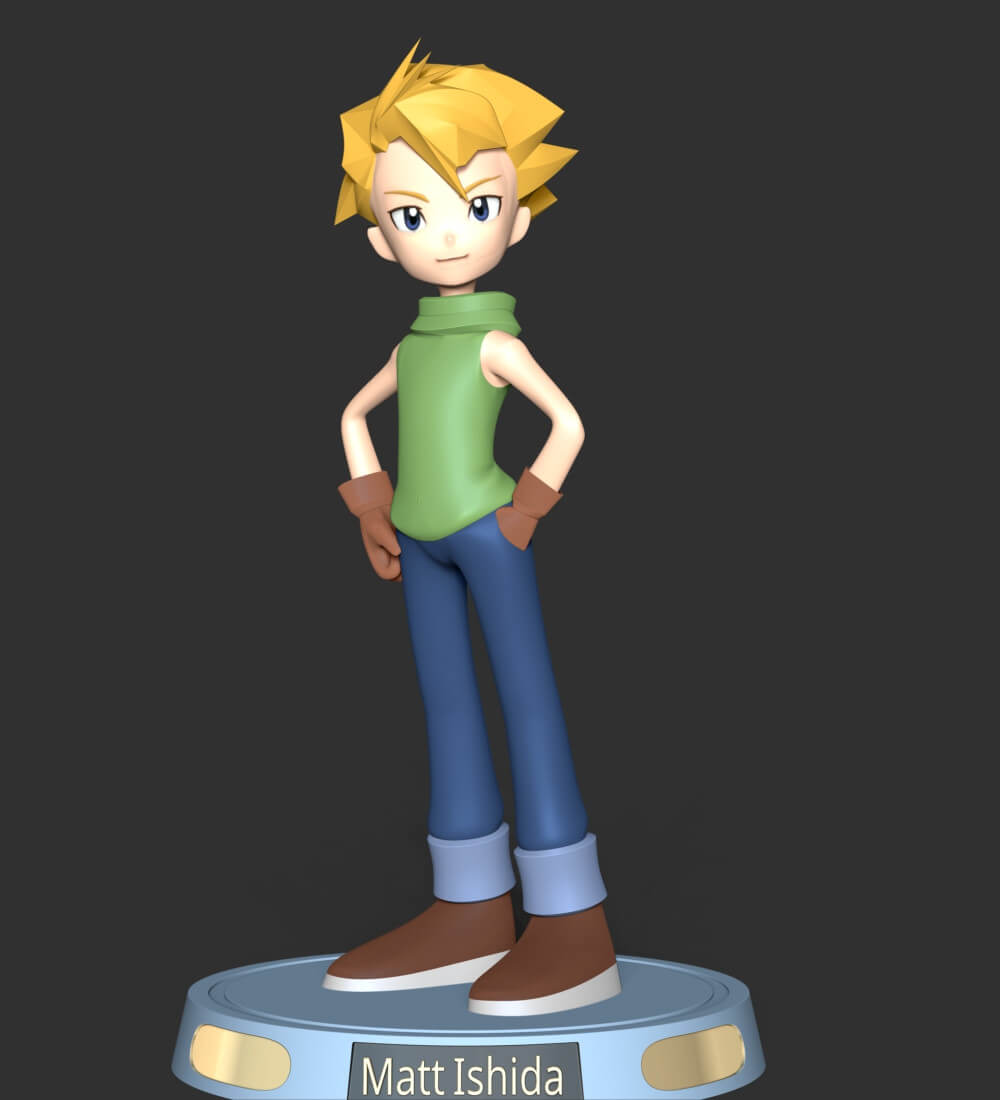 Matt Ishida - Digimon Adventure 3D Model by Bon Bon Art