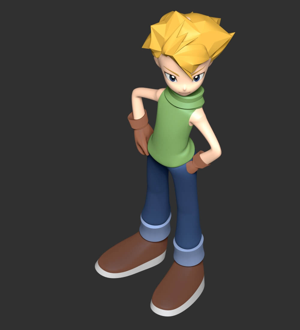Matt Ishida - Digimon Adventure 3D Model by Bon Bon Art