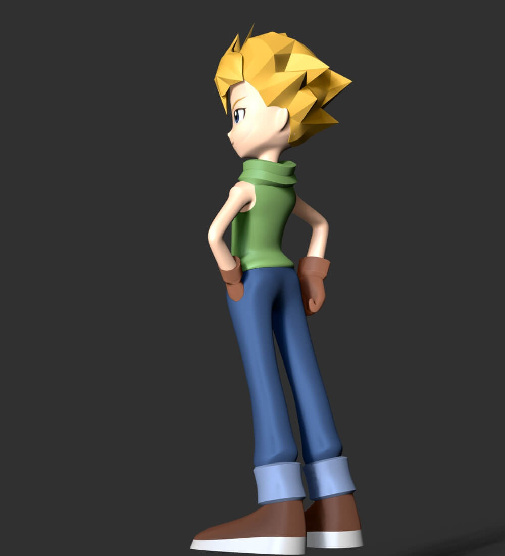 Matt Ishida - Digimon Adventure 3D Model by Bon Bon Art