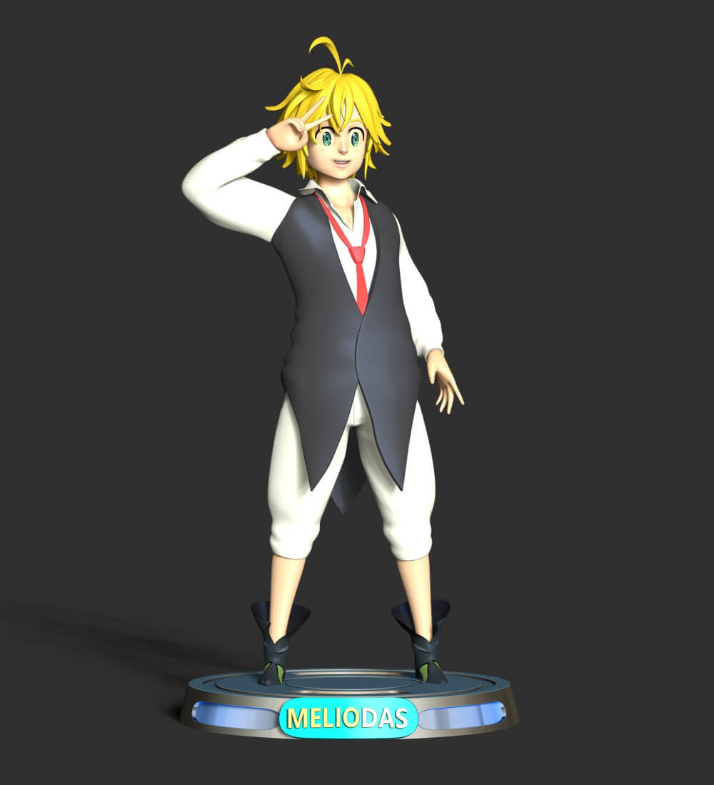 Meliodas - The Seven Deadly Sins 3D Model by Bon Bon Art