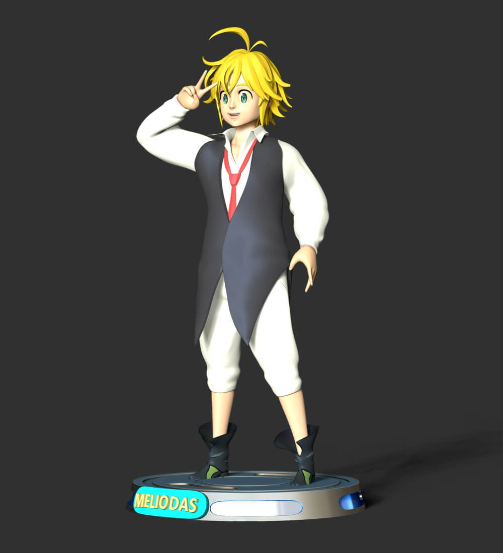 Meliodas - The Seven Deadly Sins 3D Model by Bon Bon Art