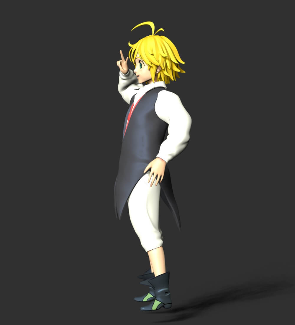 Meliodas - The Seven Deadly Sins 3D Model by Bon Bon Art