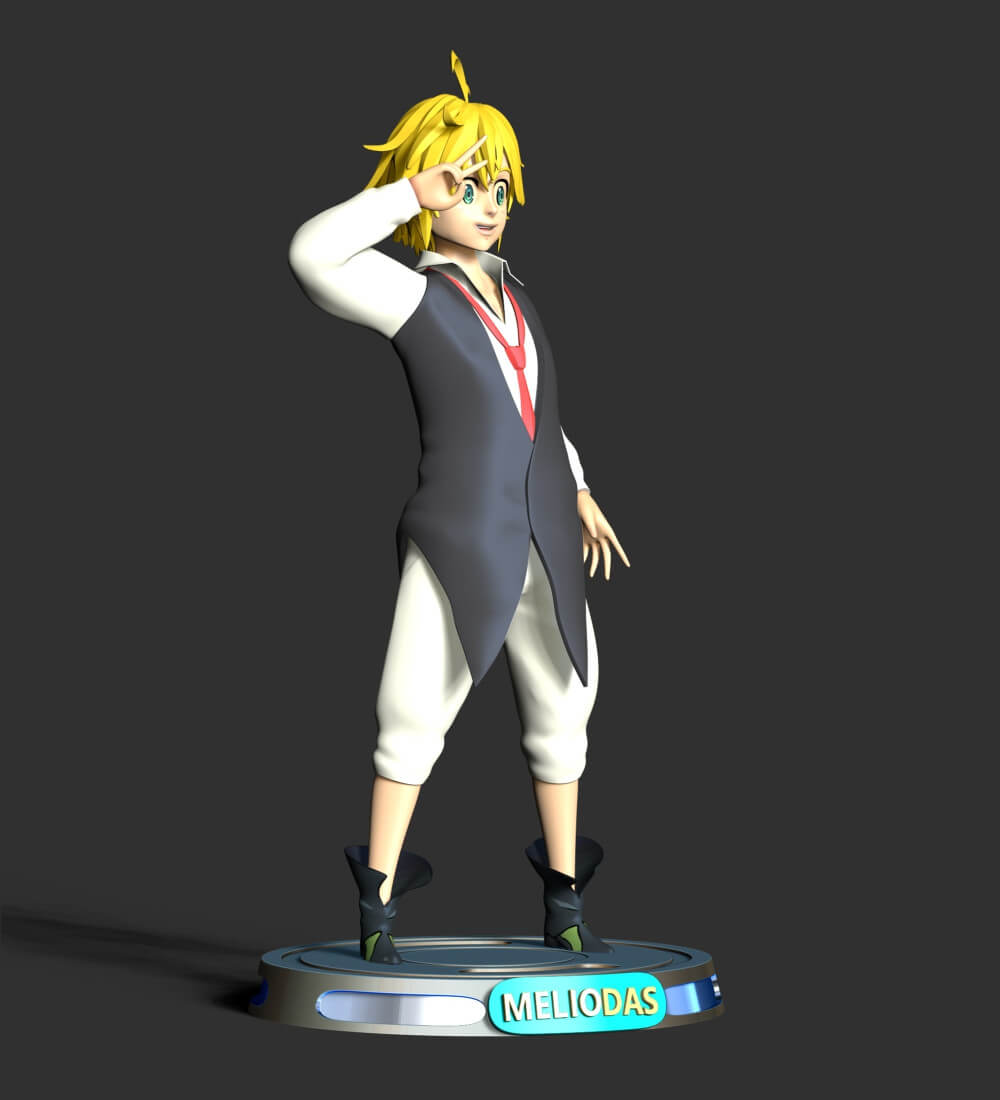 Meliodas - The Seven Deadly Sins 3D Model by Bon Bon Art
