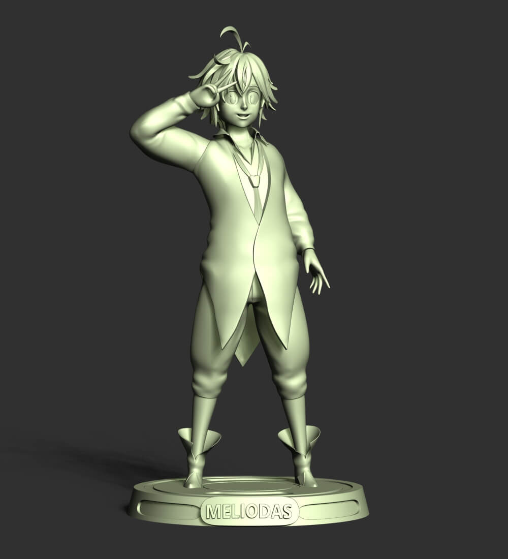 Meliodas - The Seven Deadly Sins 3D Model by Bon Bon Art