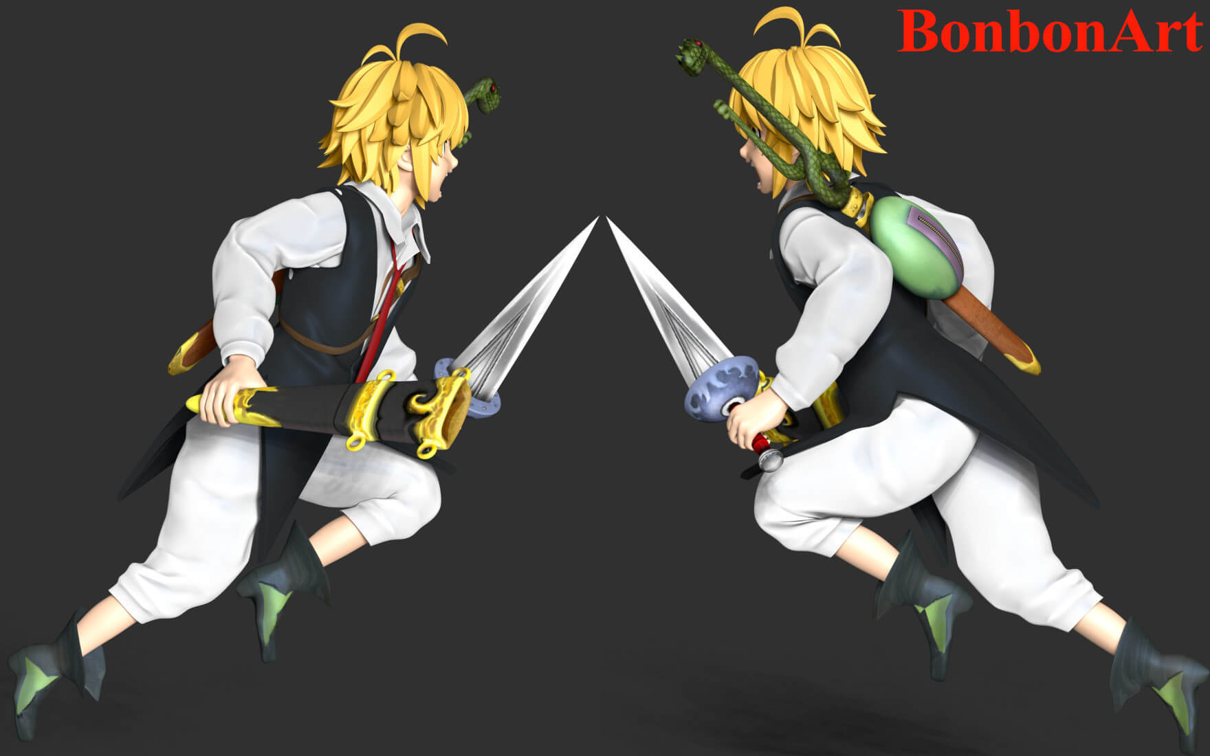 Meliodas - 3D Model by Bon Bon Art