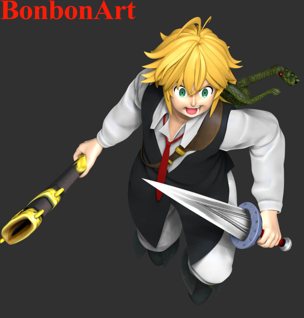 Meliodas - 3D Model by Bon Bon Art