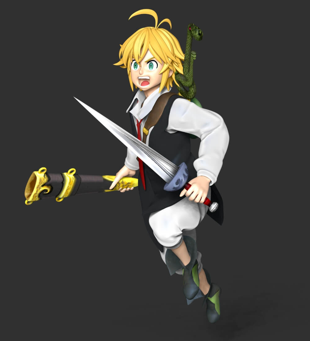 Meliodas - 3D Model by Bon Bon Art