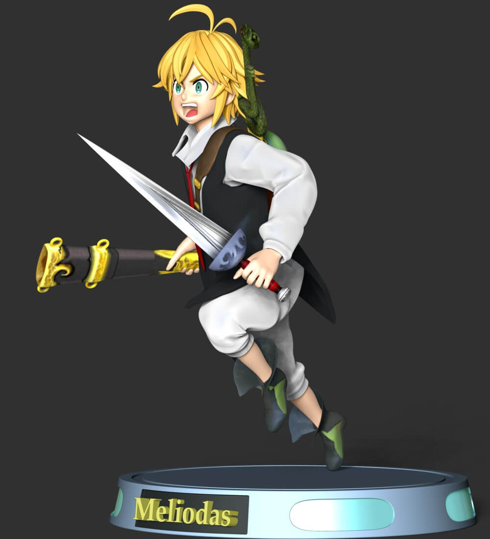 Meliodas - 3D Model by Bon Bon Art