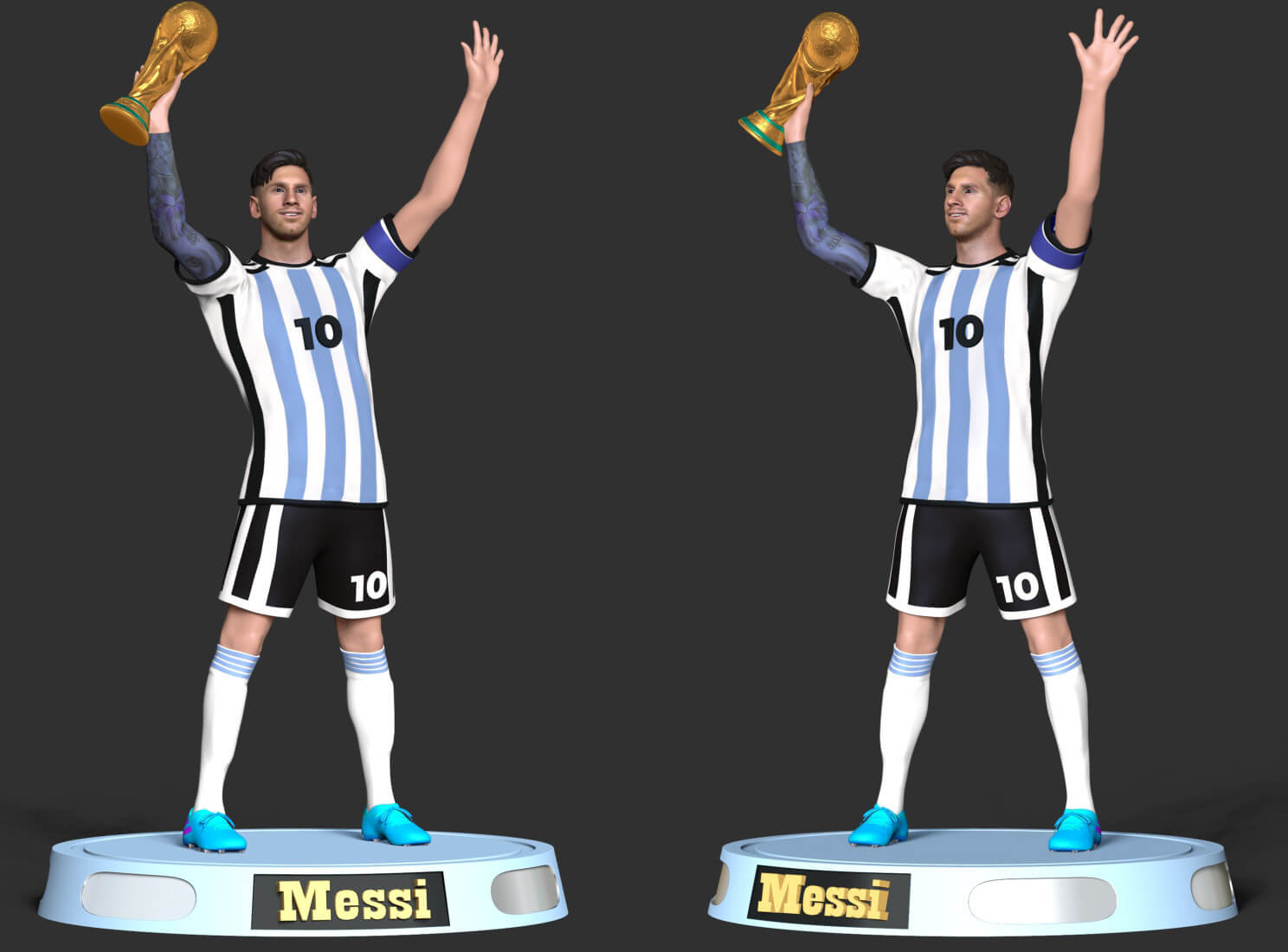 Messi - 3D Model by Bon Bon Art