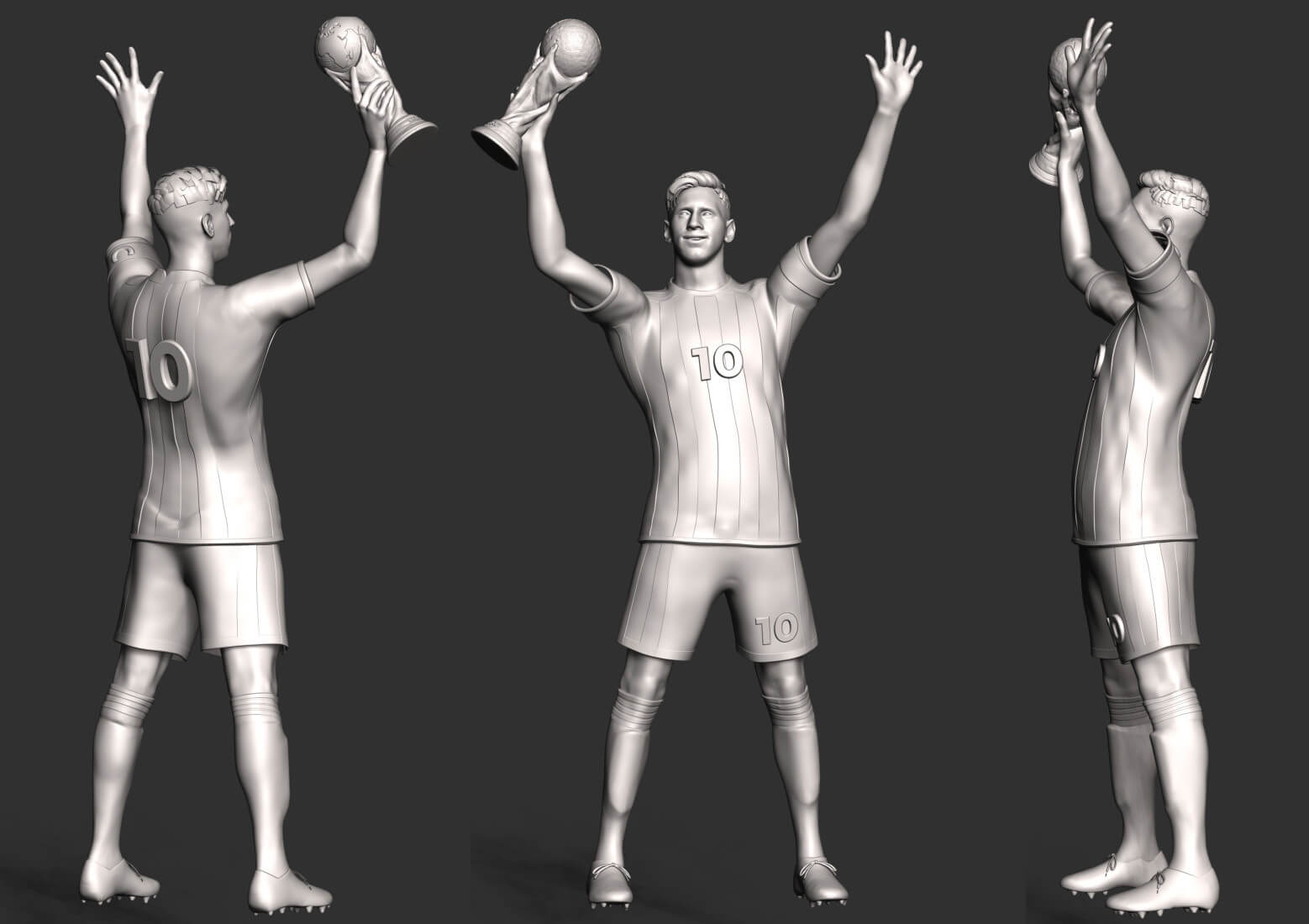 Messi - 3D Model by Bon Bon Art