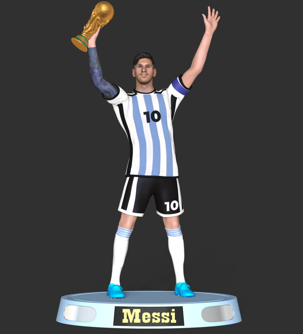 Messi - 3D Model by Bon Bon Art