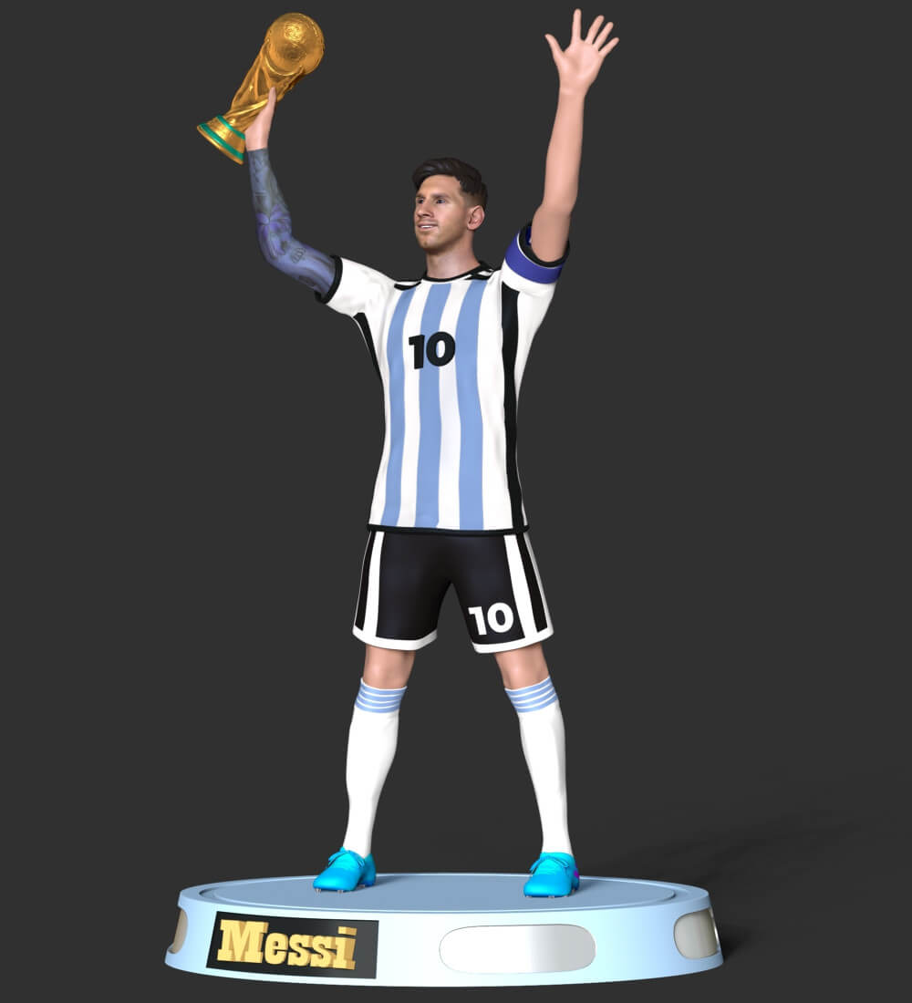 Messi - 3D Model by Bon Bon Art