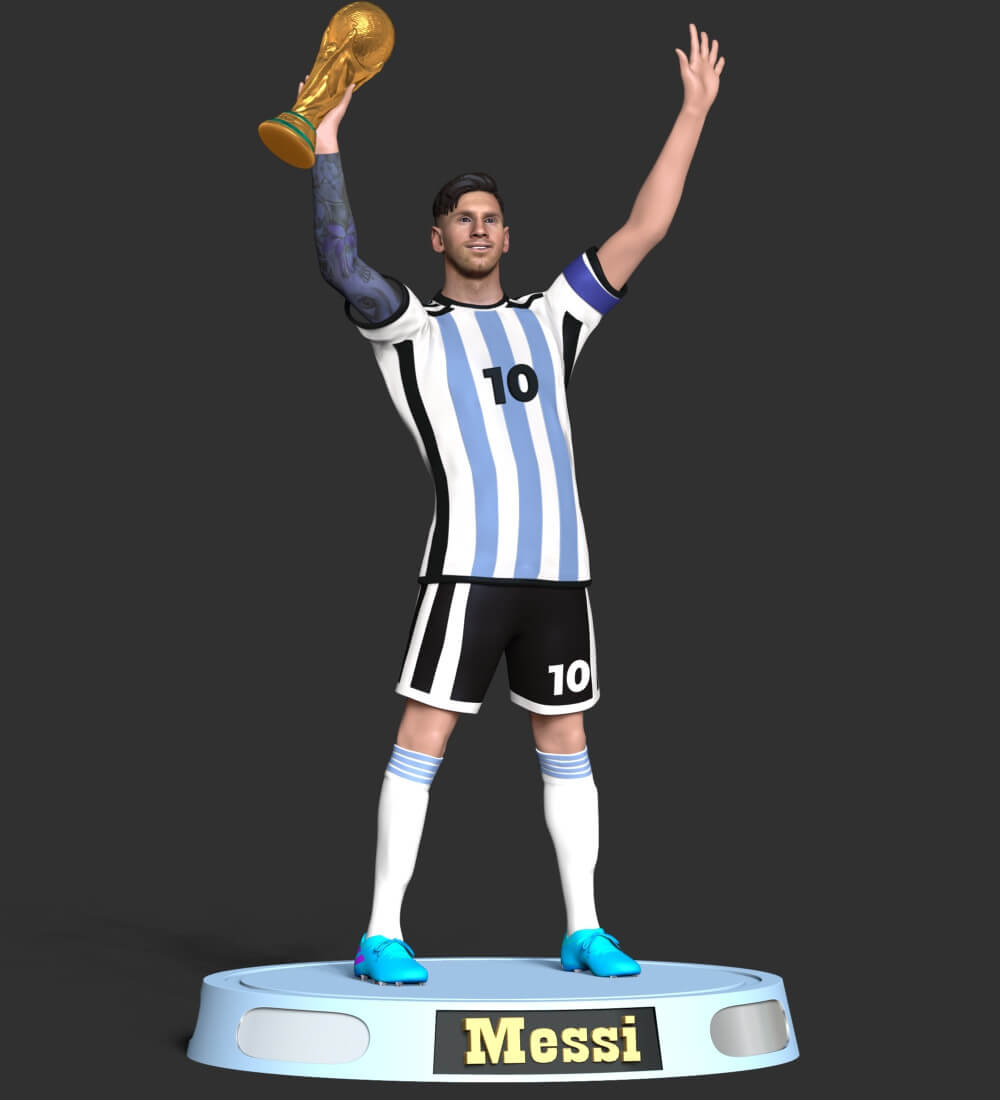 Messi - 3D Model by Bon Bon Art
