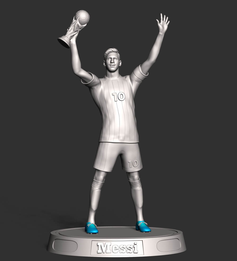 Messi - 3D Model by Bon Bon Art