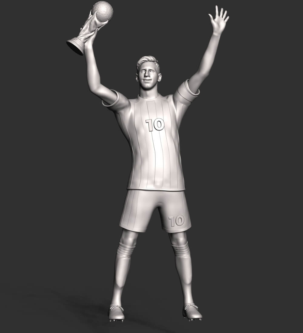 Messi - 3D Model by Bon Bon Art
