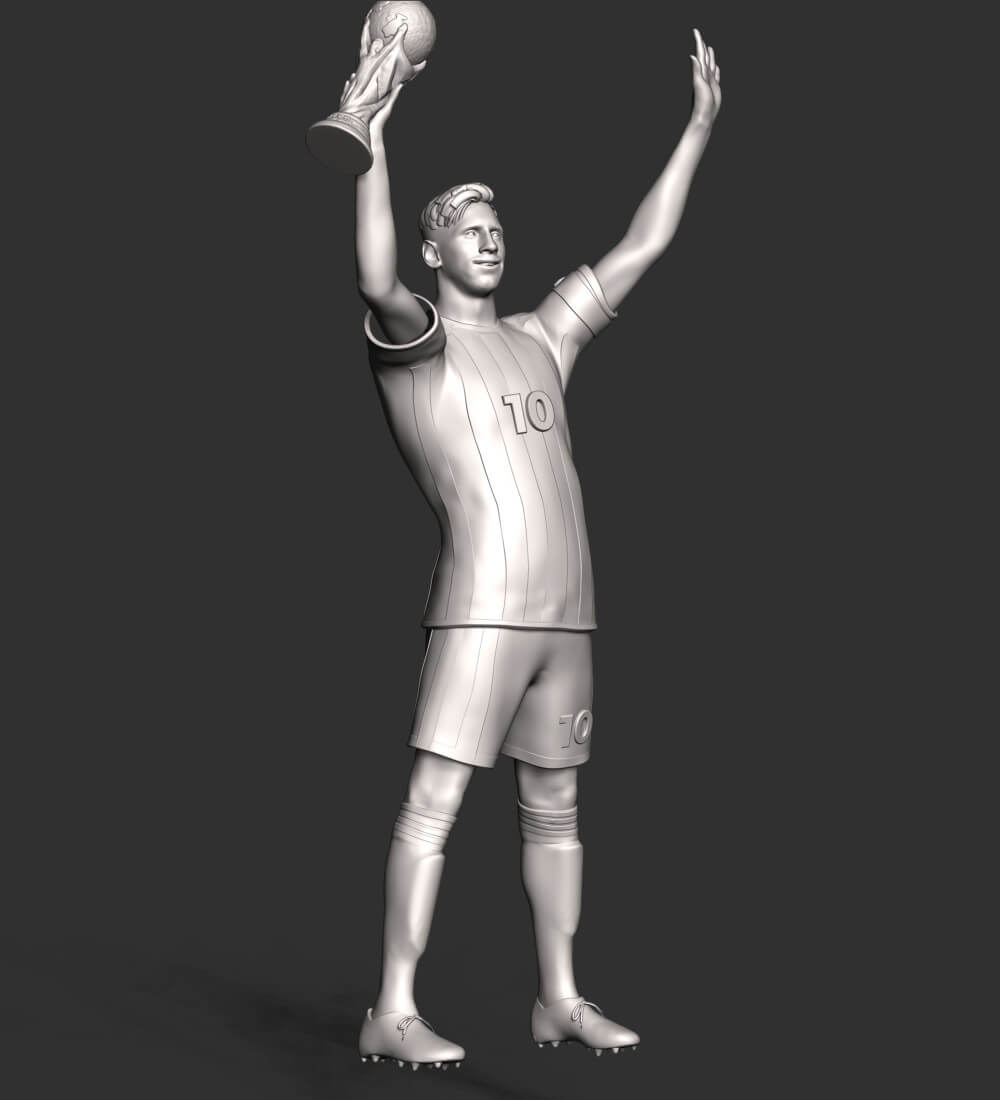 Messi - 3D Model by Bon Bon Art