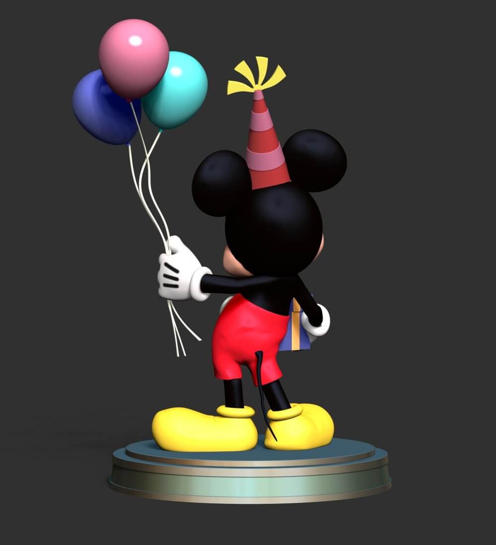 Mickey - Party 3D Model by Bon Bon Art
