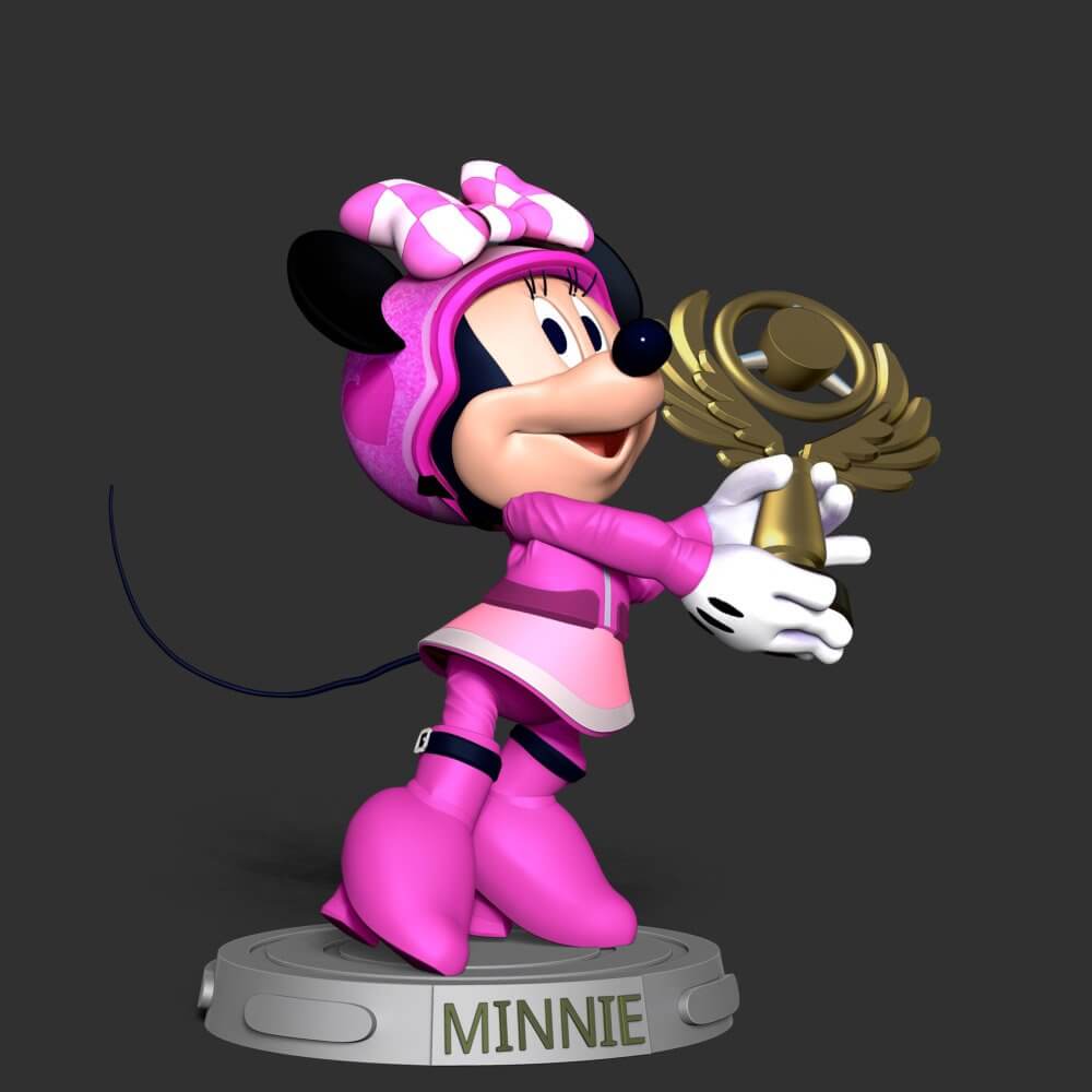Minnie Mouse - Champions Trophy 3D Model by Bon Bon Art